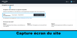 Où saisir le code prime vidéo MYTV ? Tuto